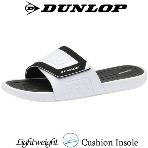 Dunlop Mens Flip Flops Wide Fit Sliders beach summer Shower Mules ...