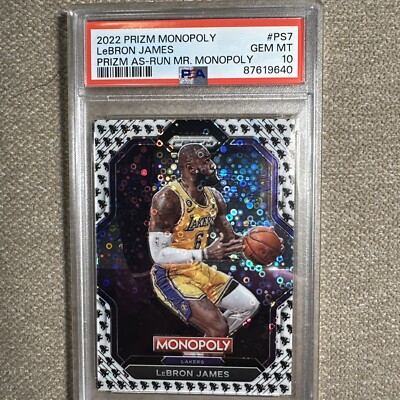 Lebron James 2022 Panini Prizm Monopoly AS-Run Mr. Monopoly PSA 10 | eBay