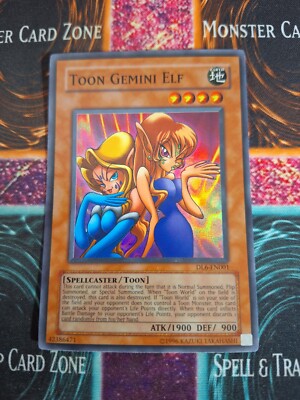 Yu-Gi-Oh! Toon Gemini Elf Duelist League Prize Card DL6-EN001 Limited ...