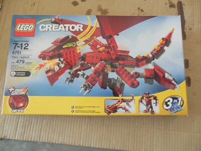 LEGO Creator 3-in-1 Fiery Legend (6751), brand new in sealed box ...