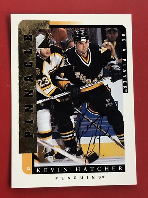 1996-97 Pinnacle Be A Player Auto Kevin Hatcher #14 Auto | eBay