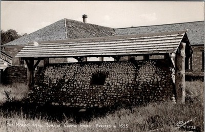 Cobble Stone Mormon Wall, FORT BRIDGER, Wyoming Real Photo Postcard ...