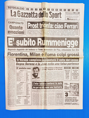 Scottish Mountaineering Screen Sport 9 September 1985 Prost Vince Gp | eBay