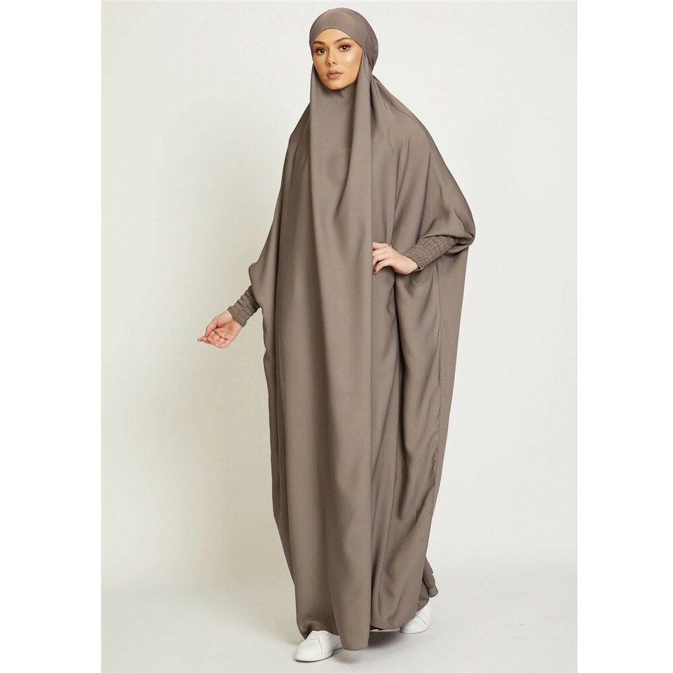 One Size Overhead Burqa Kaftan Robe Muslim Women Long Dress Islamic ...