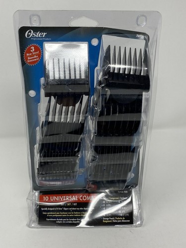 Oster Universal Clip On Comb Guard Attachments 10pc Set Kit 76926-900 ...