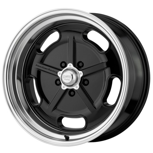 17x7 +0 American Racing VN511 Salt Flat 5x4.5 Black W/ Dia Lip Wheels ...