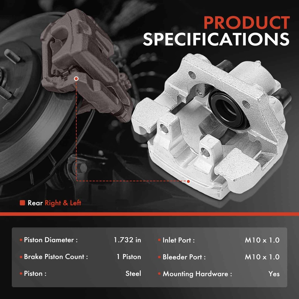 2Pcs Brake Caliper for BMW X5 2007-2018 X6 2009-2019 Rear Left & Right L6 3.0L | eBay