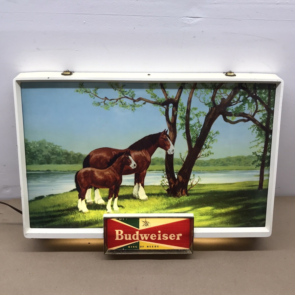 Budweiser Clydesdale Sign