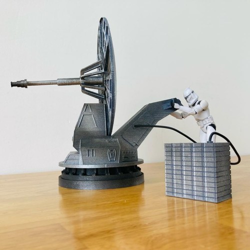 1.4 FD P-Tower Hoth Radar Laser Cannon for 6 IN (1:12) Figure Diorama ...