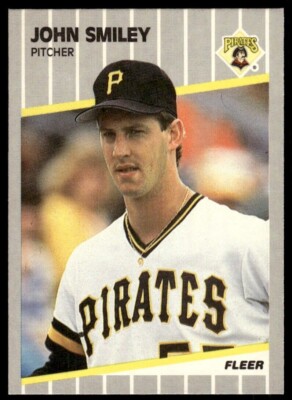 1989 Fleer #221 John Smiley Pitcher Pittsburgh Pirates FREE shipping | eBay
