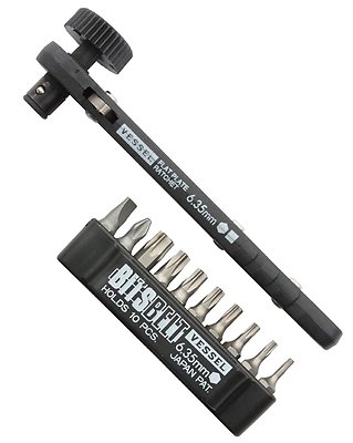 VESSEL Flat Plate Ratchet 6.35mm Screwdriver set TX-11 Made in JAPAN | eBay