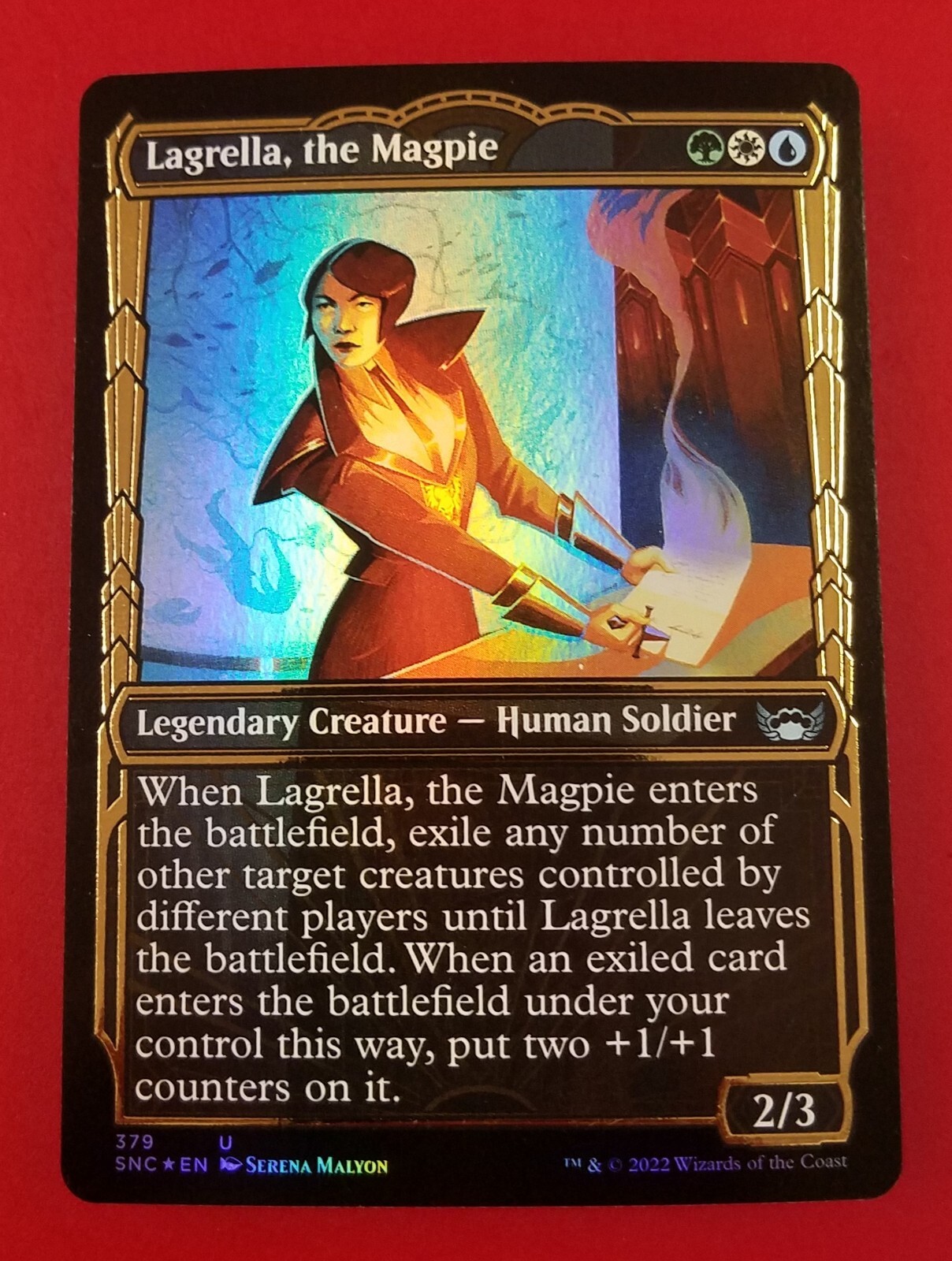 1x Lagrella, the Magpie | FOIL Gilded | Streets of New Capenna | MTG ...