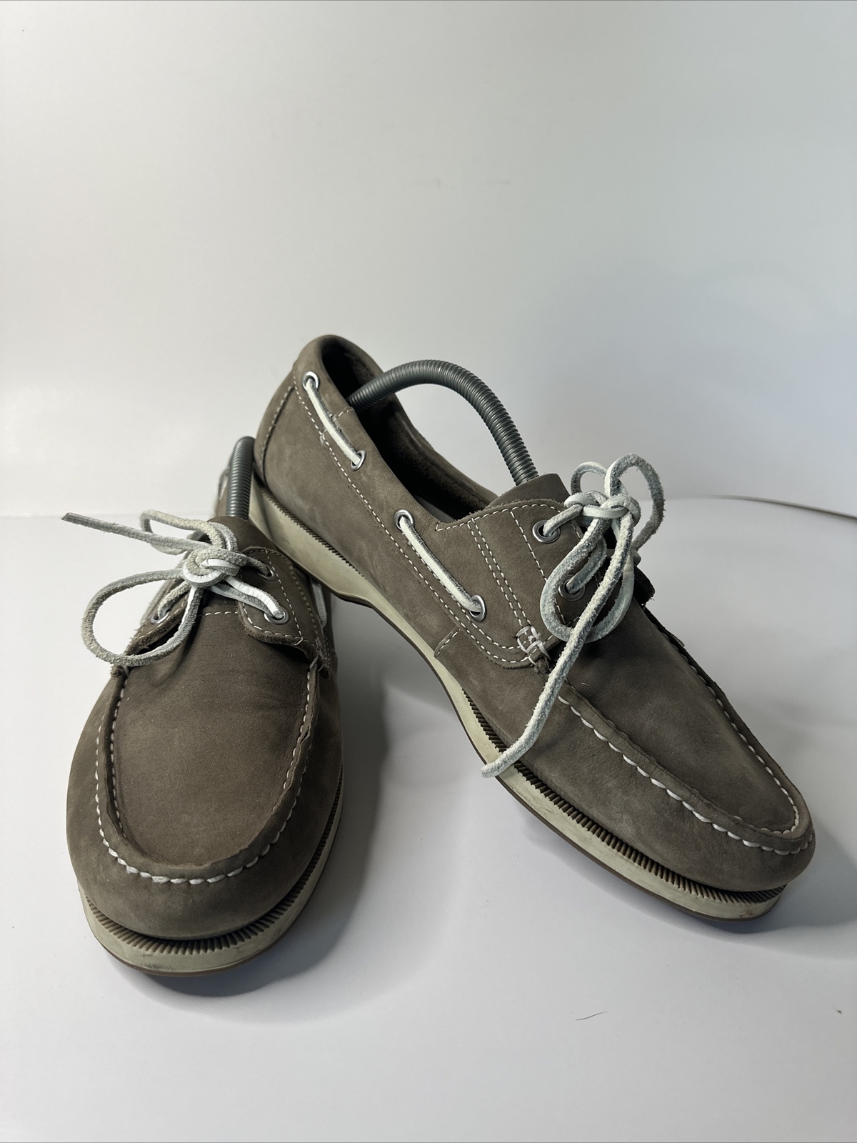 Men's Bass Beige Seafarer Boat Shoe. Men's 10.5M. Classic Comfort Boat ...