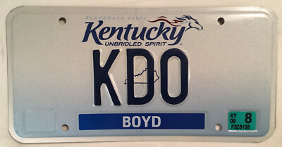 Vanity KDO license plate Kenneth Kent Kenny Karl Kimberly Kim Kommando ...