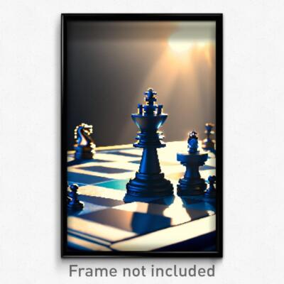 Pixel Art Poster - Unusual Chess Piece (8 Bit Psychedelic Video Game ...
