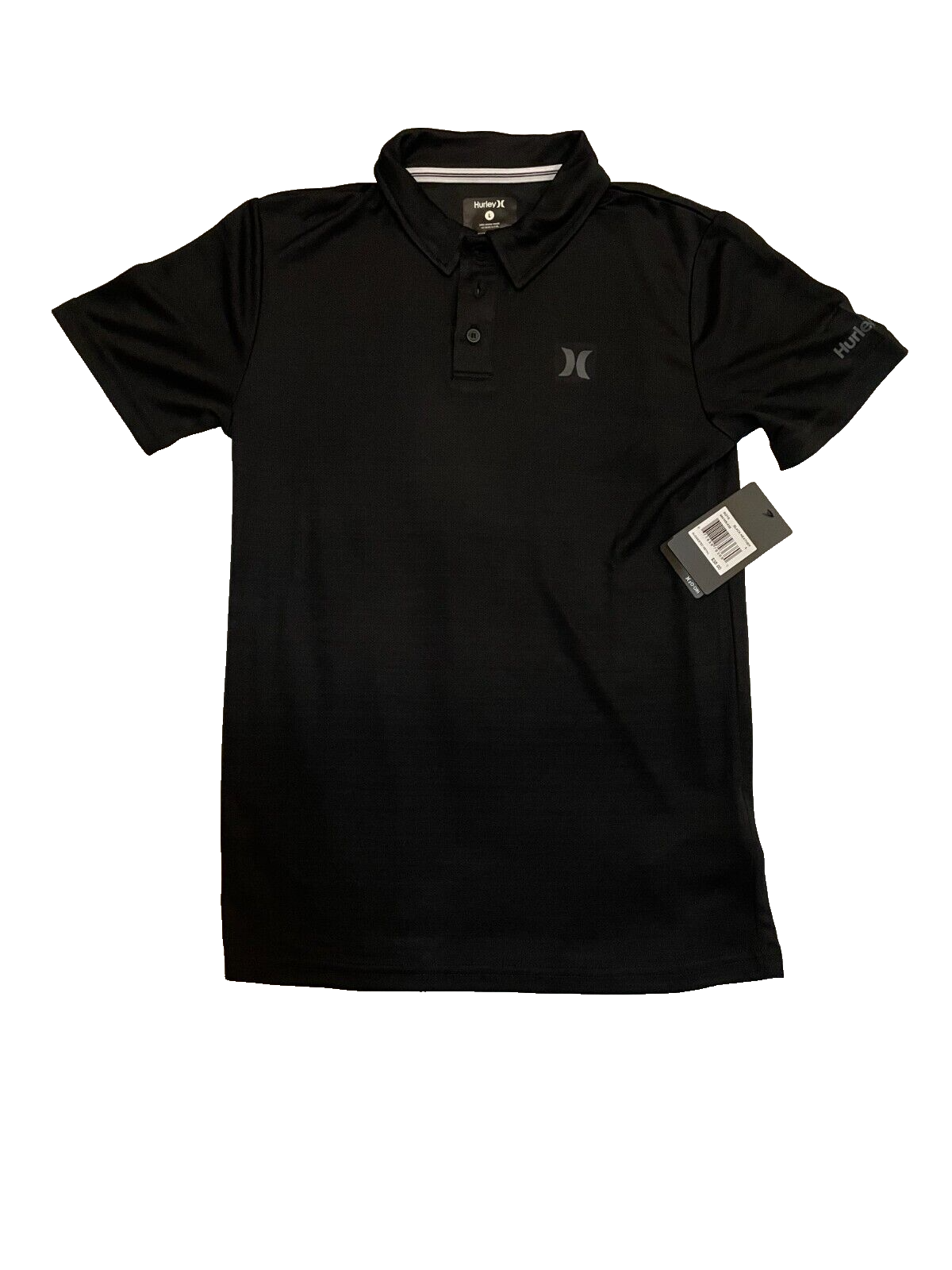 Hurley Polo Youth Boys Large Short Sleeve H2O-Dri Moisture Wicking ...