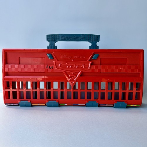 Disney Pixar Movie Cars 2 World Grand Prix 10 Car Launcher Case Mattel ...