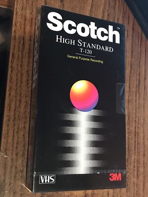 Scotch - High Standard Video Cassette - T-120 - VHS - 6 Hours | eBay