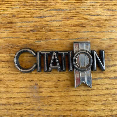 1980 81 82 83 84 85 Chevrolet Citation Car Vehicle Emblem Badge | eBay