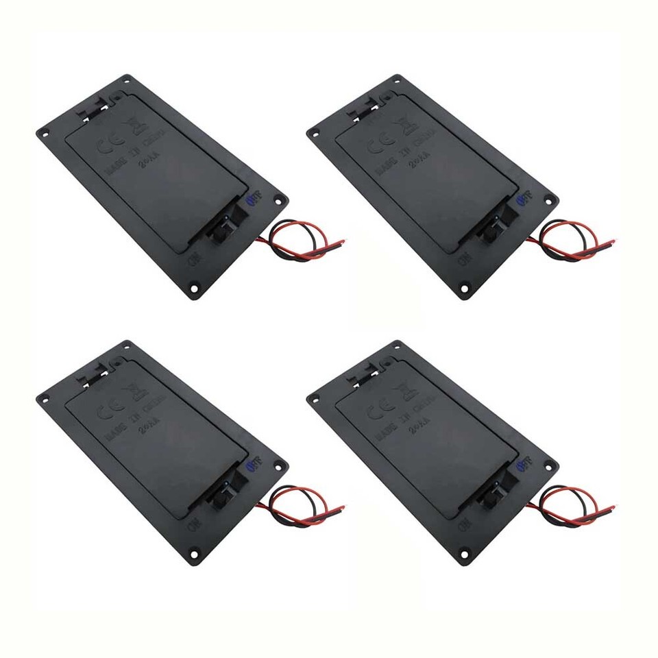 4/8*Twin/2X/Two AA Panel Mount Battery Holder Case Box 3V With Power ...