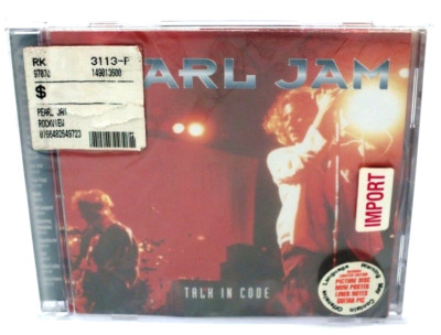 Pearl Jam Talk in Code CD - New & Sealed - Import 1996 Rockview - RVCD ...