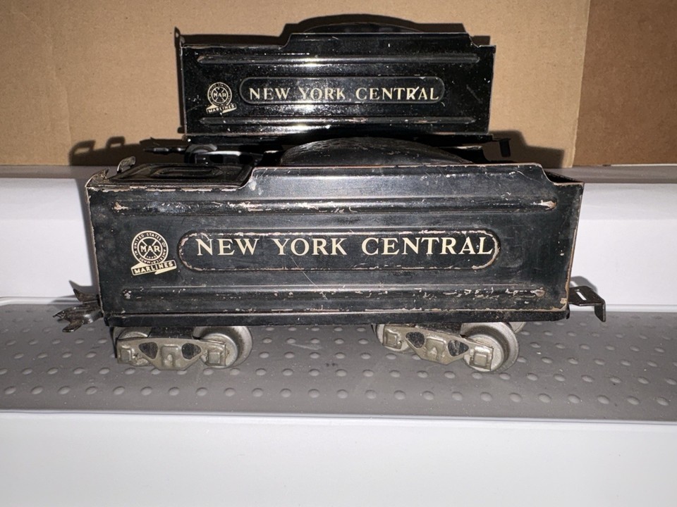 Marx 2 Scale Wedge Coal Tenders Train Freight Cars. Tilt Couplers ...