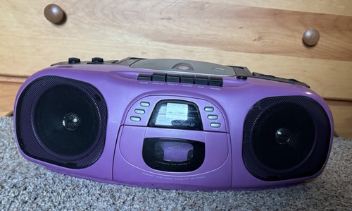 Lennox Sound CD-101 AM/FM Stereo CD Player Cassette Boombox READ Purple ...