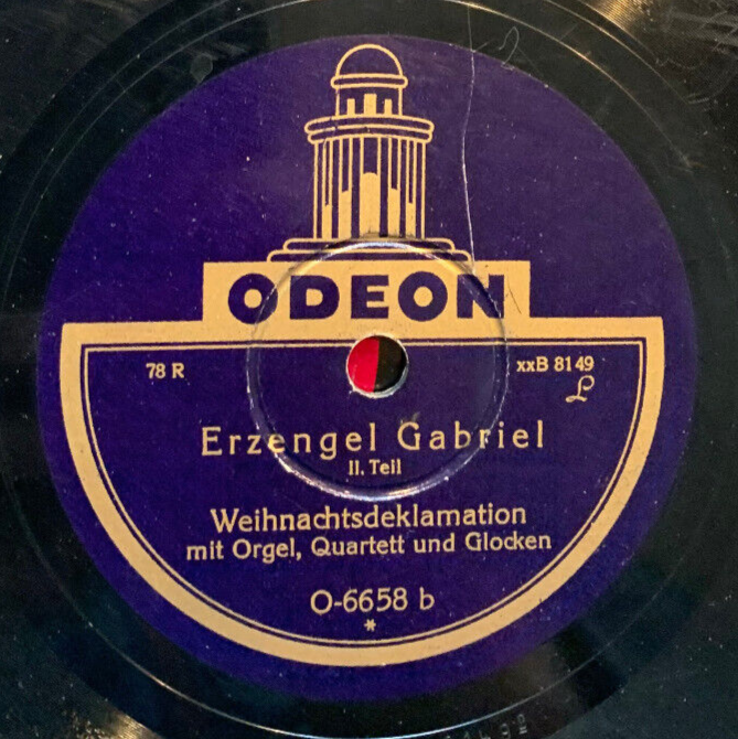 Archangel Gabriel, Christmas Decoration, Organ Quartet Bells, Shellac ...