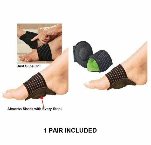 Unisex Cushioned Foot Arch Support Shock Pain Absorber Relief Achy ...