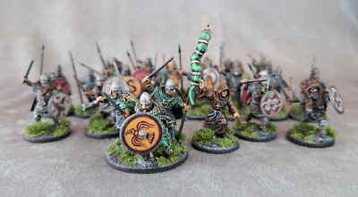 SAXON WARBAND #2, pro painted 28mm miniatures, Saga, Anglo-Saxon, Dark ...