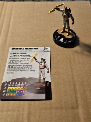 Heroclix DC Notorious set Qwardian Thunderer #017 Common figure w/card ...