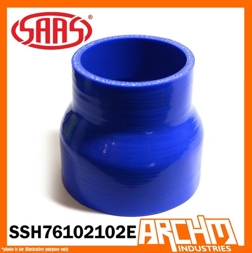 SAAS STRAIGHT SILICONE BLUE REDUCER 76 X 102 X 102MM TURBO INTAKE ...