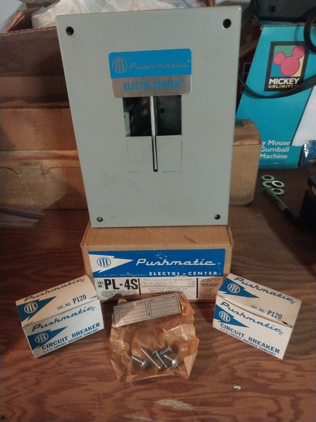 CIRCUIT BREAKER PANEL BOX ITE PUSHMATIC LOAD CENTER PL-4S 60 AMP for ...