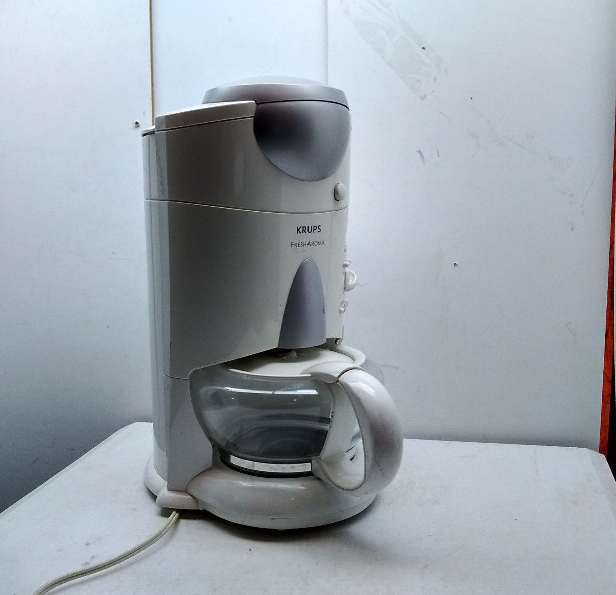 Krups Coffee Tea Maker Built in Bean Grinder & Glass Carafe Fresh Aroma ...