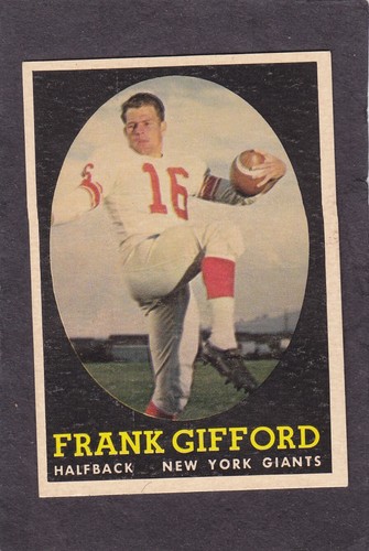 Frank Gifford - 1958 Topps - New York Giants - Football | eBay