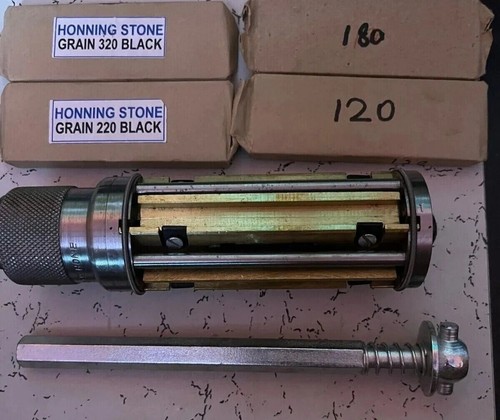 CYLINDER ENGINE HONE KIT 34 mm to 60mm Honing Machine + 4set Honing ...