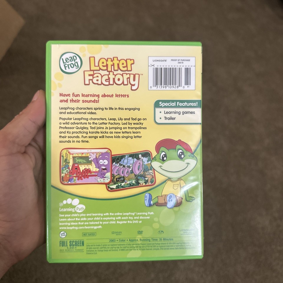 LeapFrog: Letter Factory (DVD, 2003) Learning & Early Reading Skills ...