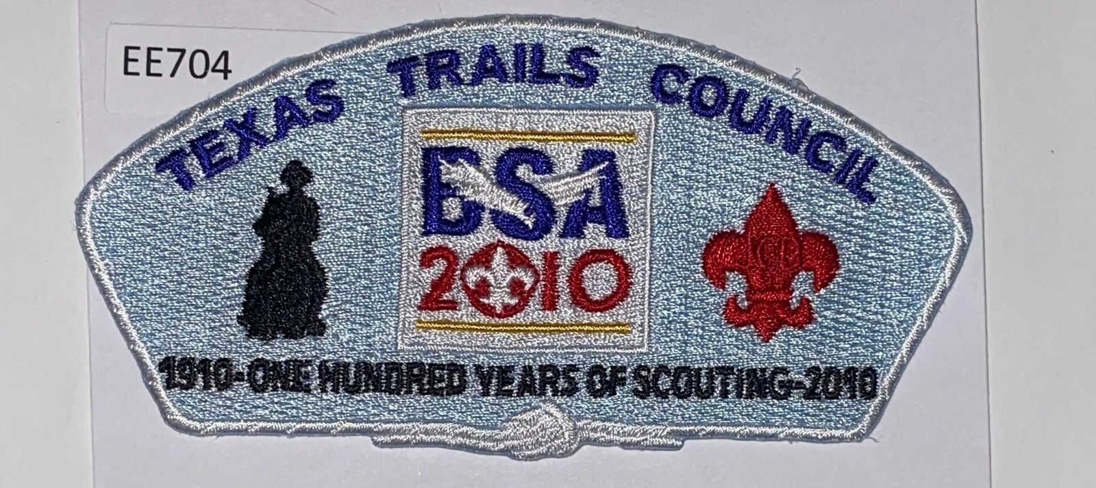 Boy Scout CSP Texas Trails Council BSA's 100th Anniversary 2010 White ...