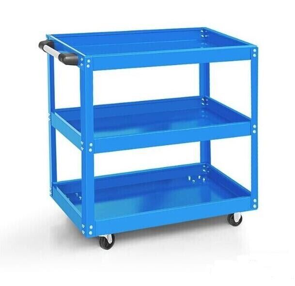 3 Tier Tool Storage Heavy Duty Garage Trolley Workshop DIY Wheel Cart ...