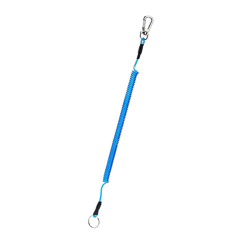 Elastic Phone Elastic Spiral Spring Coil Strap Rope Lanyard Key Chain ...