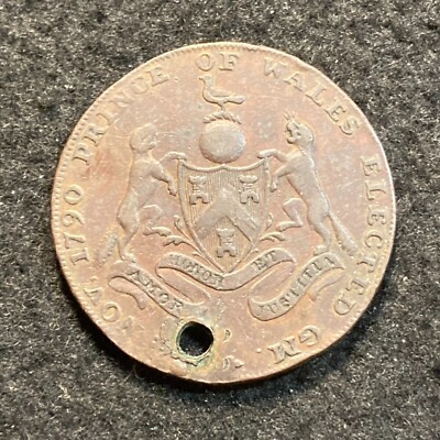 1790 Prince Of Wales Wisdom/Strength/Beauty Bronze Condor Token | eBay