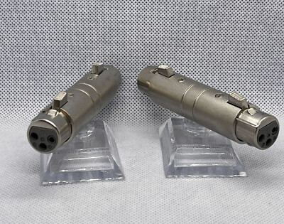 2 Pack - 3Pin XLR Female to Female Coupler Connector Microphone Mic ...