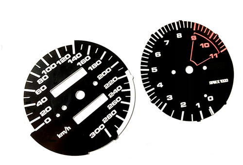 Speedometer + tachometer speedometer discs for BMW K 1200 RS MPH = km/h ...
