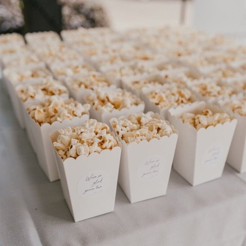 Popcorn Boxes For Wedding Favors Take Away Popcorn Favors 20 Count