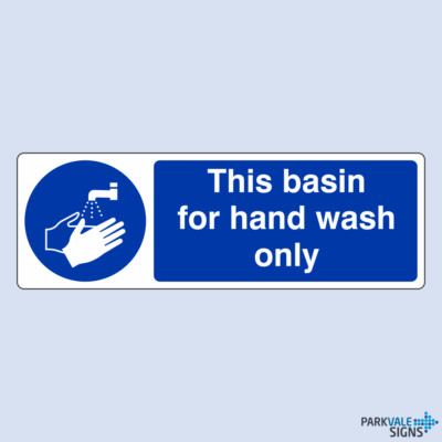 This Basin For Hand Wash Only Sign | eBay UK