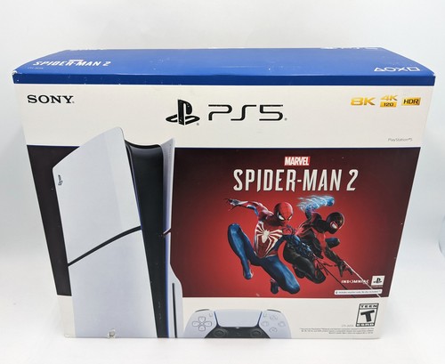 Sony PlayStation 5 Slim Spider-Man 2 Bundle 1TB Disc Console | eBay