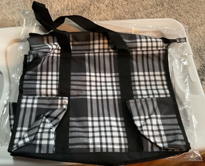 Thirty One - Zip Top Organizing Utility Tote in PERFECTLY PLAID - NWT ...