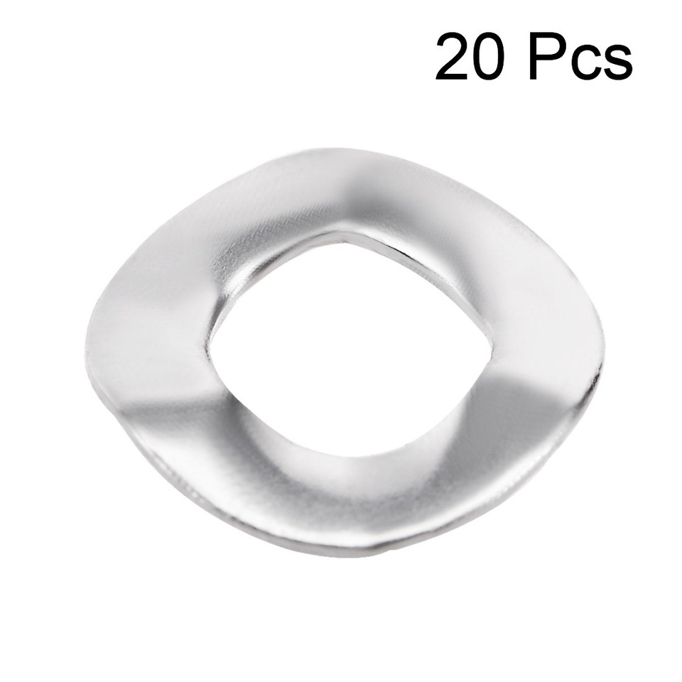 20 Pcs 4mm x 8mm x 0.3mm 304 Stainless Steel Wave Spring Washer for ...