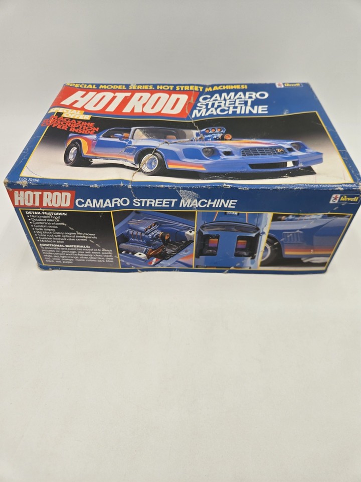 Vintage Revell Chevrolet Camaro Street Machine Hot Rod Model Kit 1/25 ...