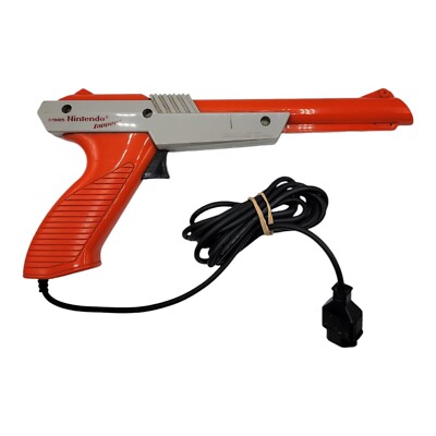 Vintage 80s Nintendo NES Zapper Wired Controller NES-005 Orange Tested ...